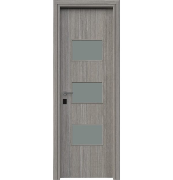 Εσωτερική Πόρτα Laminate Economy Modern 3T με Τζάμι - DreamDoors.gr