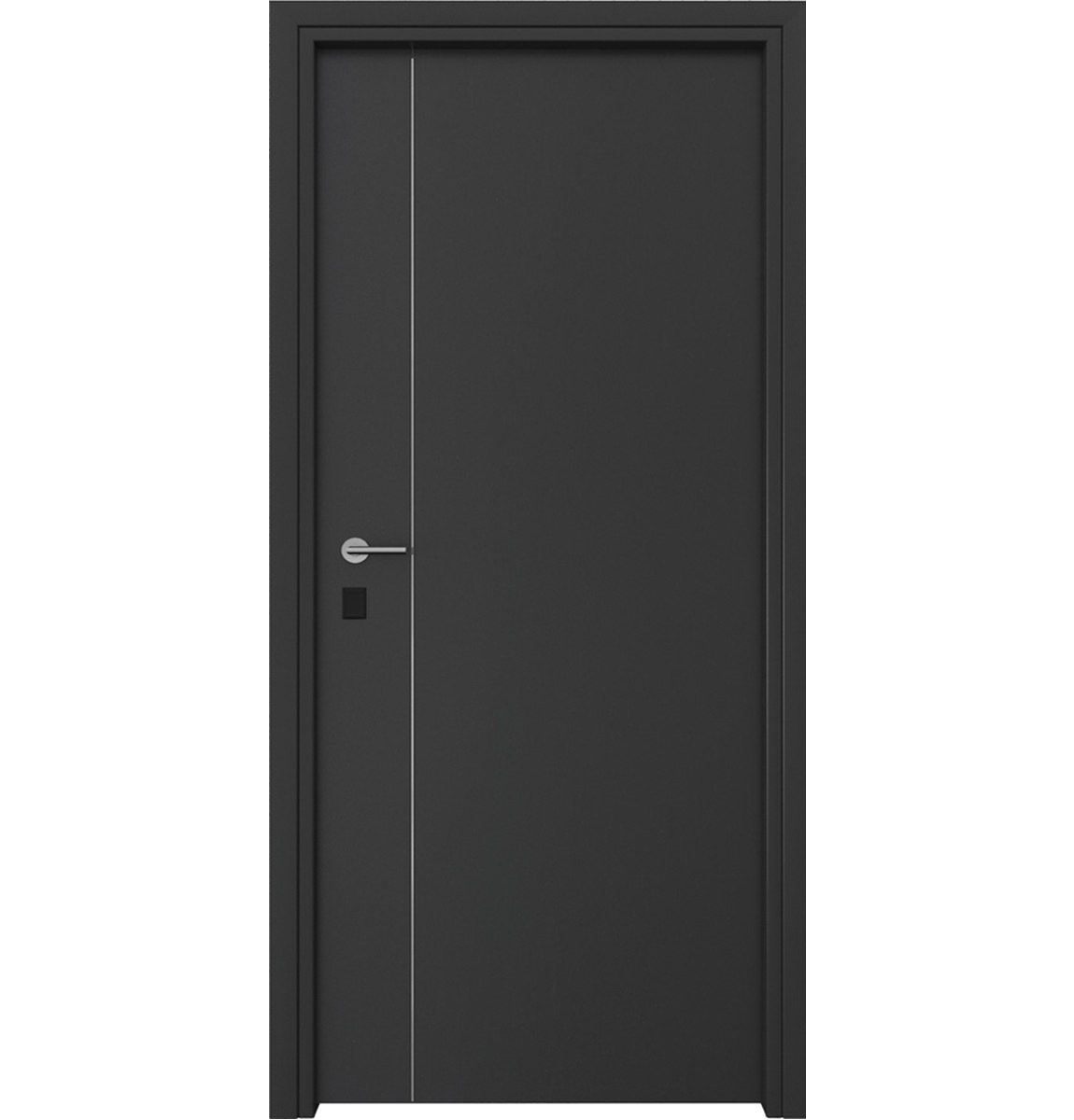 Εσωτερική Πόρτα Laminate Economy Modern 1K Inox - DreamDoors.gr